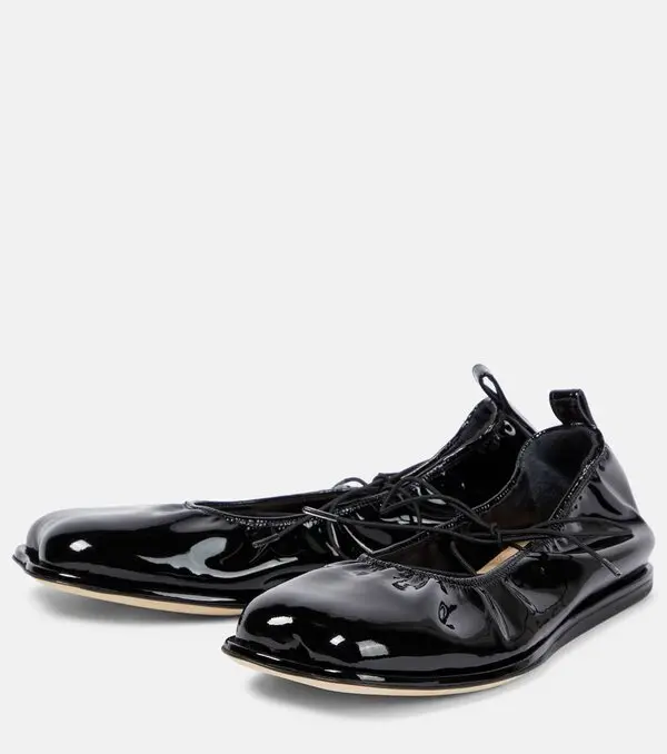 Simone Rocha Patent Leather Ballet Flats