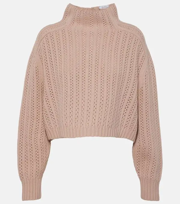 Max Mara Hodeida Wool And Cashmere Sweater - Pink