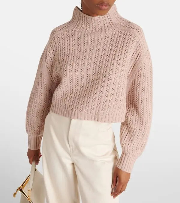 Max Mara Hodeida Wool And Cashmere Sweater - Pink