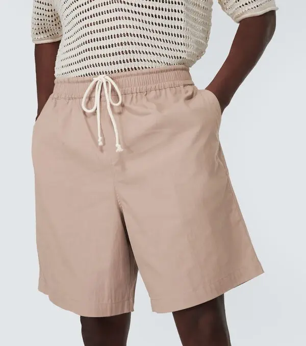 Commas Cotton-blend Above-the-knee Shorts - Grey
