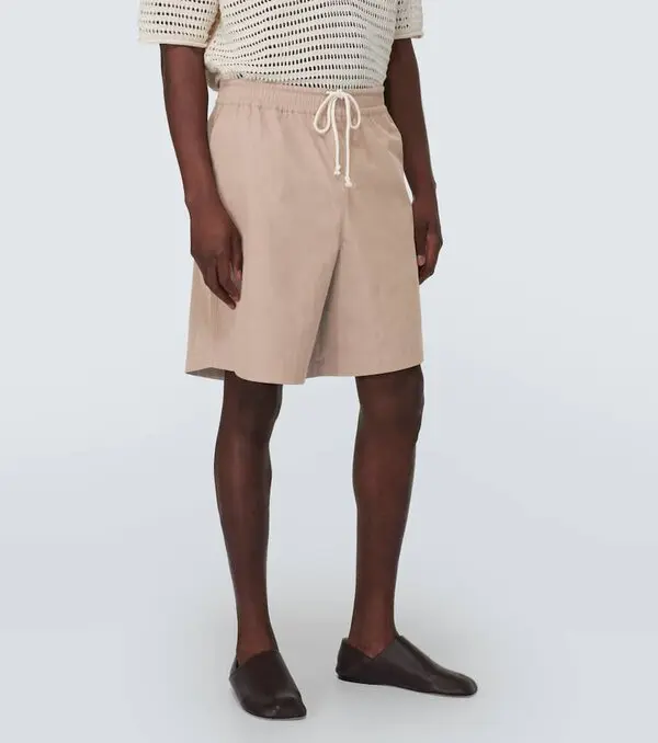 Commas Cotton-blend Above-the-knee Shorts - Grey
