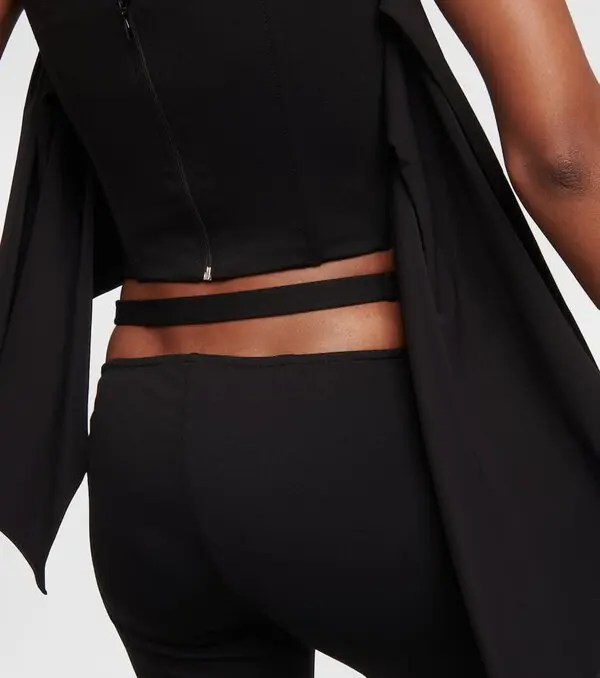 Attico Cutout Flared Pants