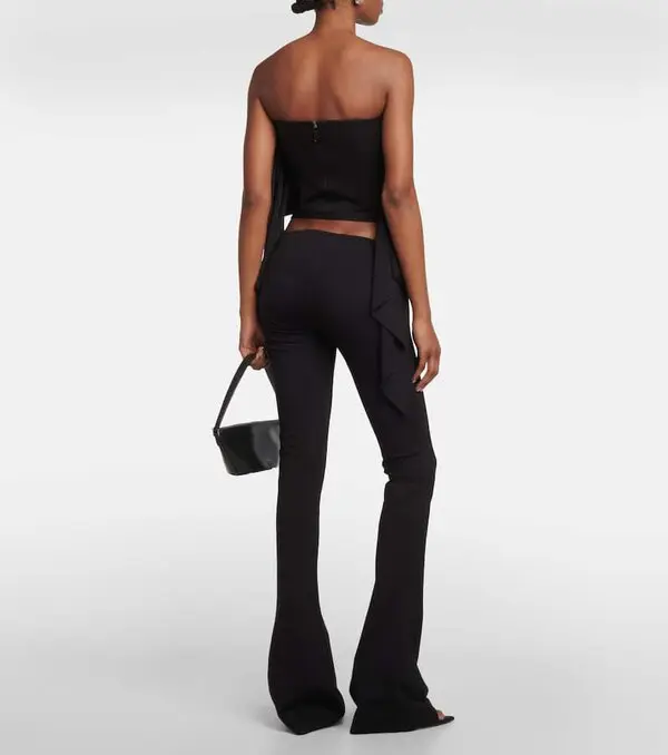 Attico Cutout Flared Pants