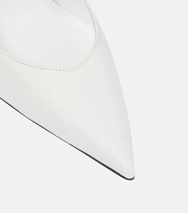 Attico Cheope Leather Pumps - White
