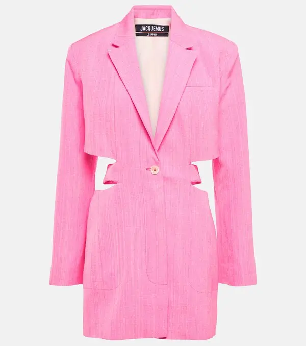 Jacquemus La Robe Bari Cutout Minidress
