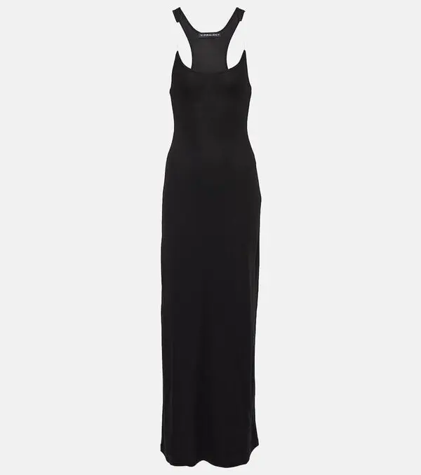 Y/project Ribbed-knit Cotton Maxi Dress