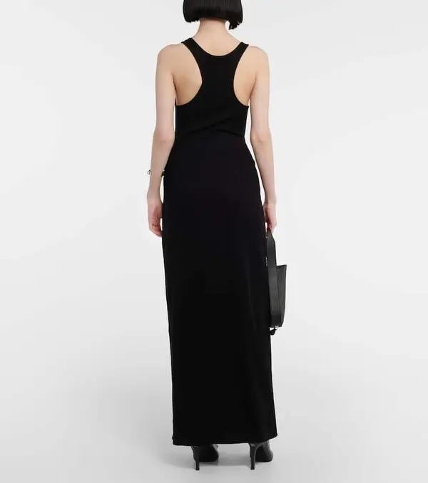 Y/project Ribbed-knit Cotton Maxi Dress