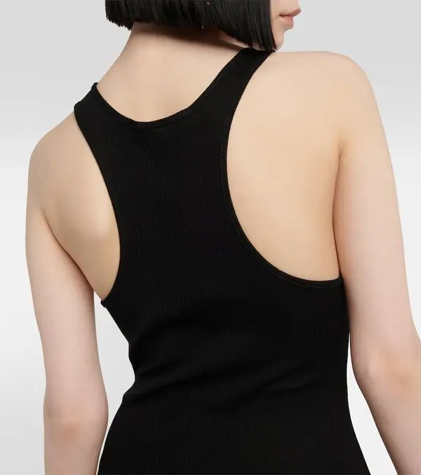 Y/project Ribbed-knit Cotton Maxi Dress