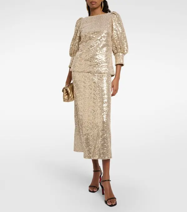 Dorothee Schumacher Sequined Midi Skirt