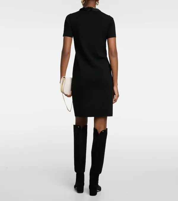 Tory Burch Sequined Wool-blend Midi Dress