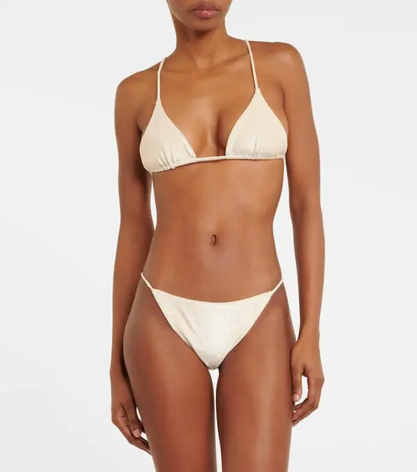 Jade Swim Bare Minimum Bikini Bottom - White