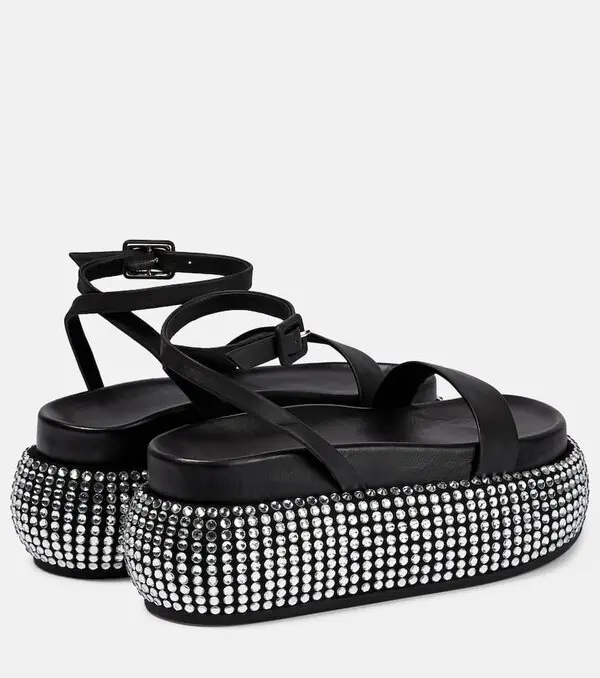 Simkhai Buster Embellished Platform Sandals