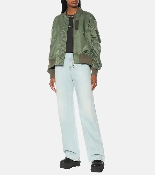 Sacai Nylon Bomber Jacket - Green