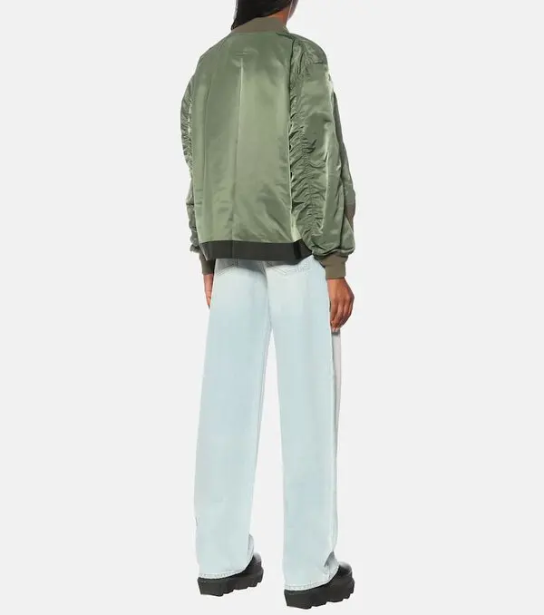 Sacai Nylon Bomber Jacket - Green