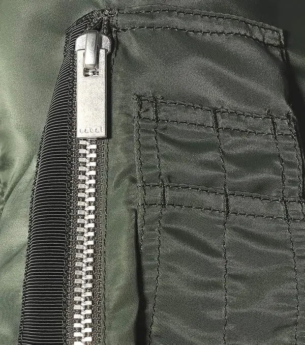 Sacai Nylon Bomber Jacket - Green