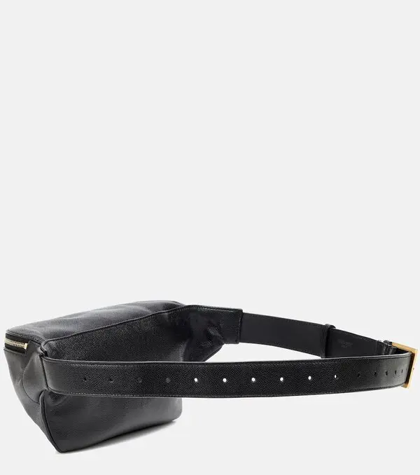 Saint Laurent Classic Monogram Leather Belt Bag - Black