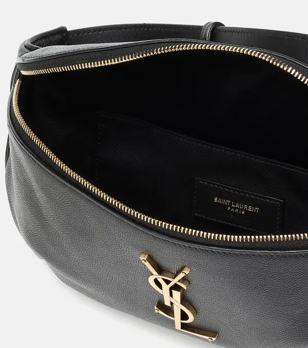 Saint Laurent Classic Monogram Leather Belt Bag - Black