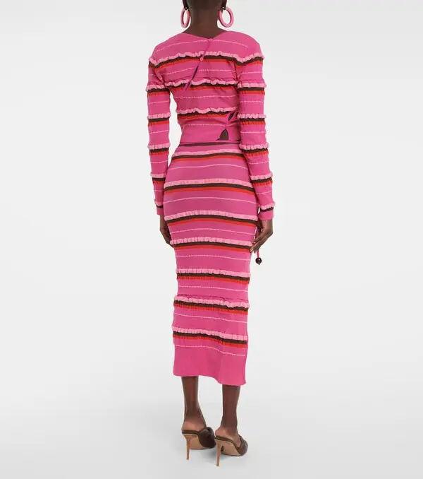 Jacquemus La Jupe Maille Concha Midi Skirt
