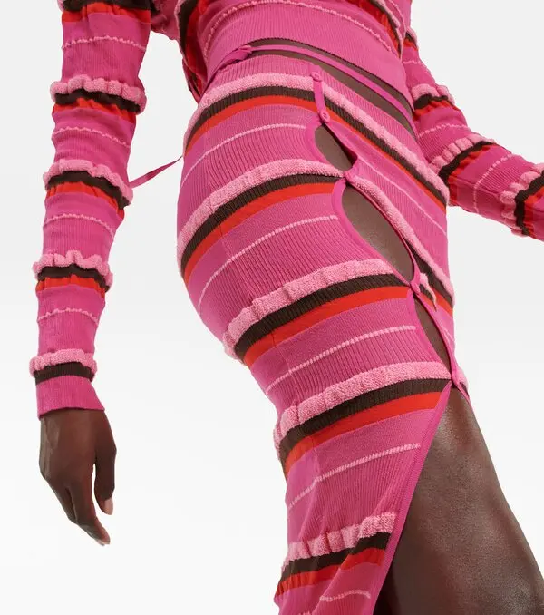 Jacquemus La Jupe Maille Concha Midi Skirt