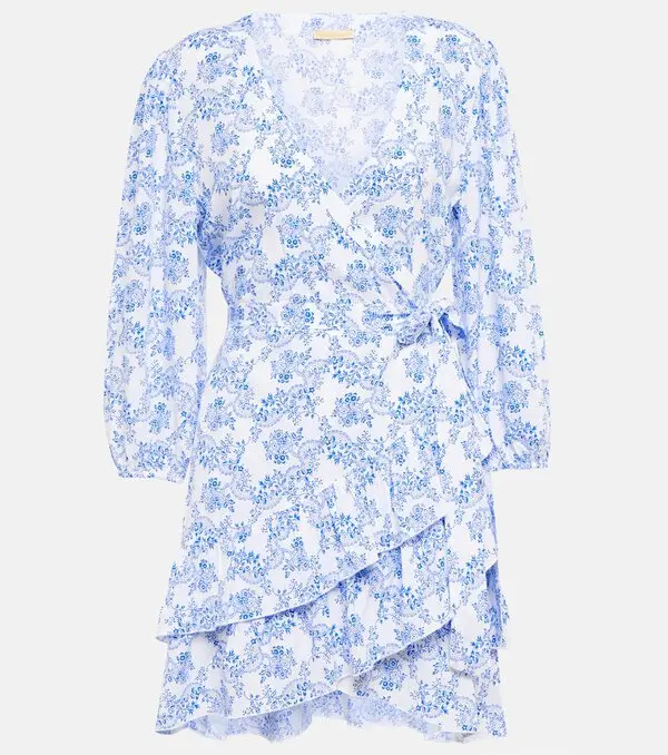 Melissa Odabash Legacy Floral Mini Dress - Blue