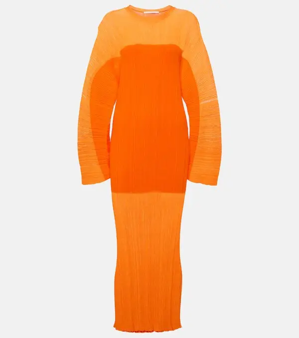Stella McCartney Plisse Midi Dress