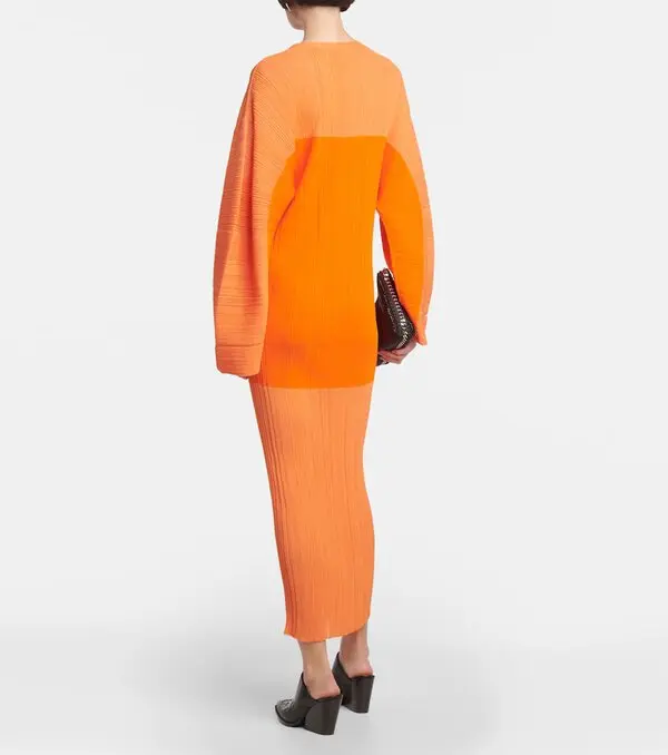 Stella McCartney Plisse Midi Dress