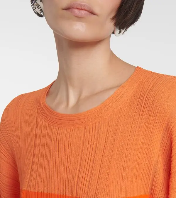 Stella McCartney Plisse Midi Dress