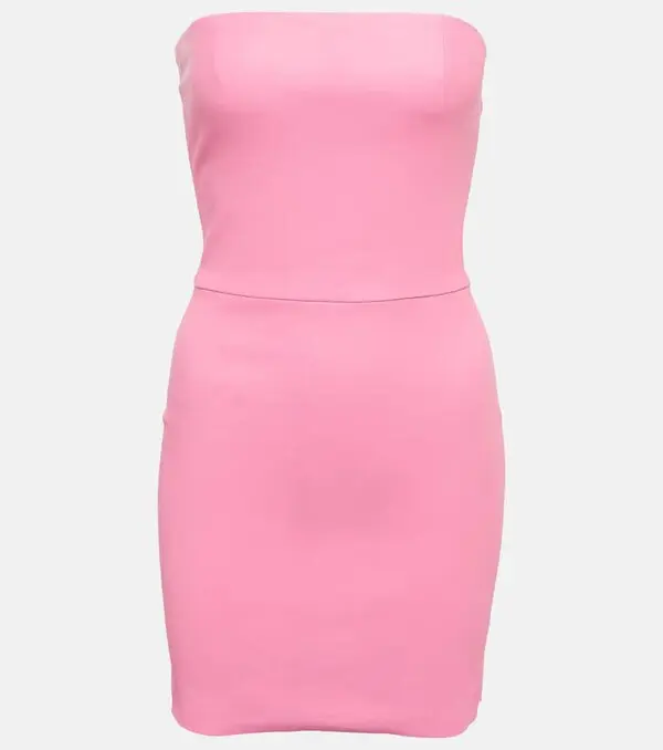 Stouls Amina Strapless Leather Minidress