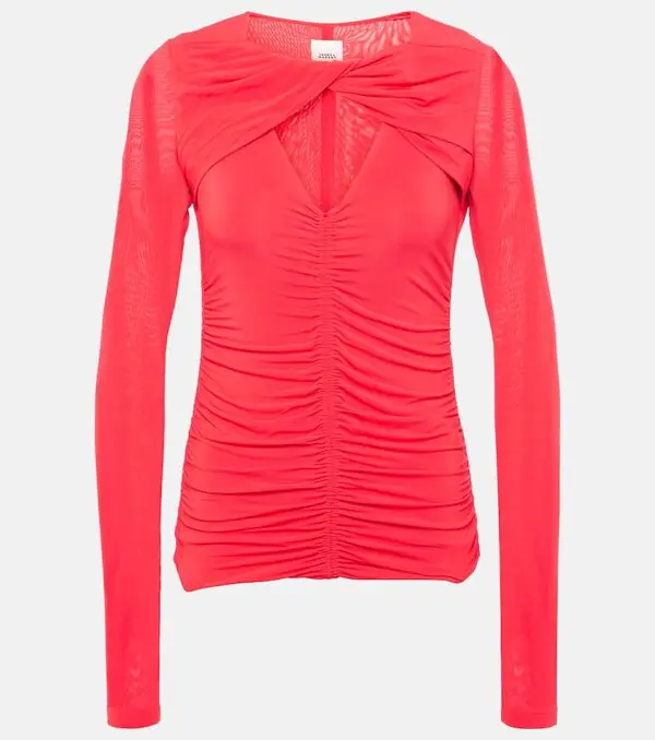 Isabel Marant Étoile Vandalia" Ruched Jersey Top