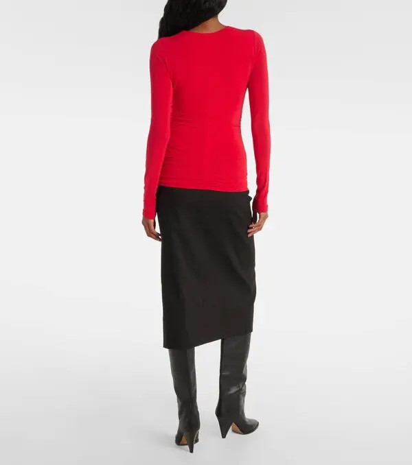 Isabel Marant Étoile Vandalia" Ruched Jersey Top