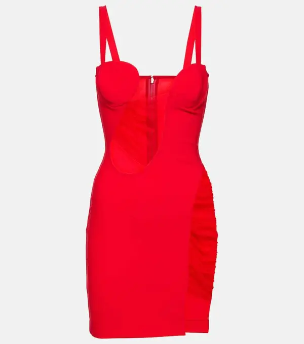 NENSI DOJAKA Cutout Jersey Mini Dress