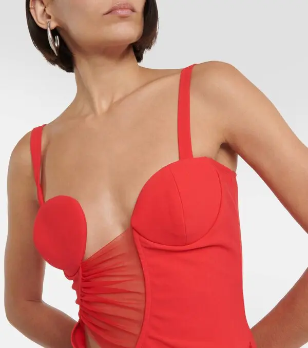 NENSI DOJAKA Cutout Jersey Mini Dress