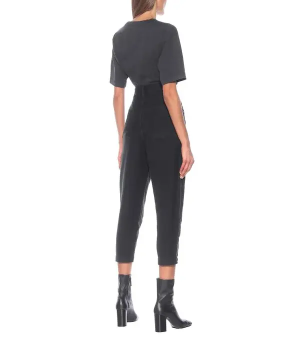 FRAME Moto Zip High-rise Straight Jeans