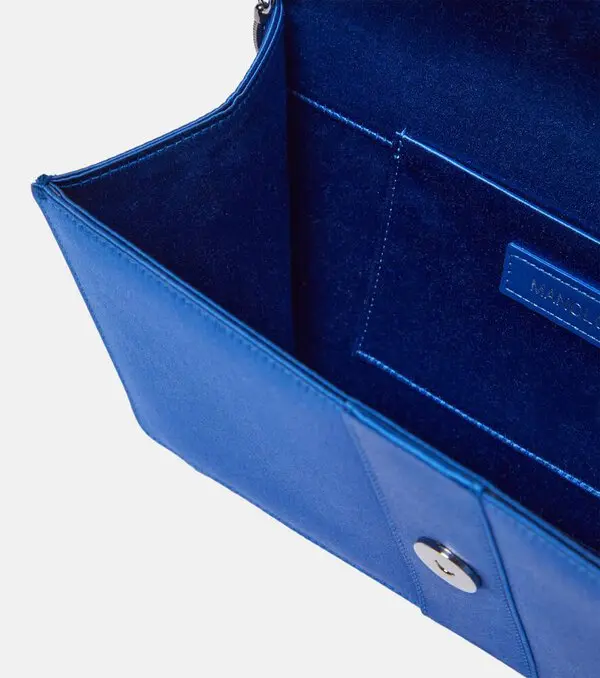 Manolo Blahnik Capri Embellished Clutch - Blue