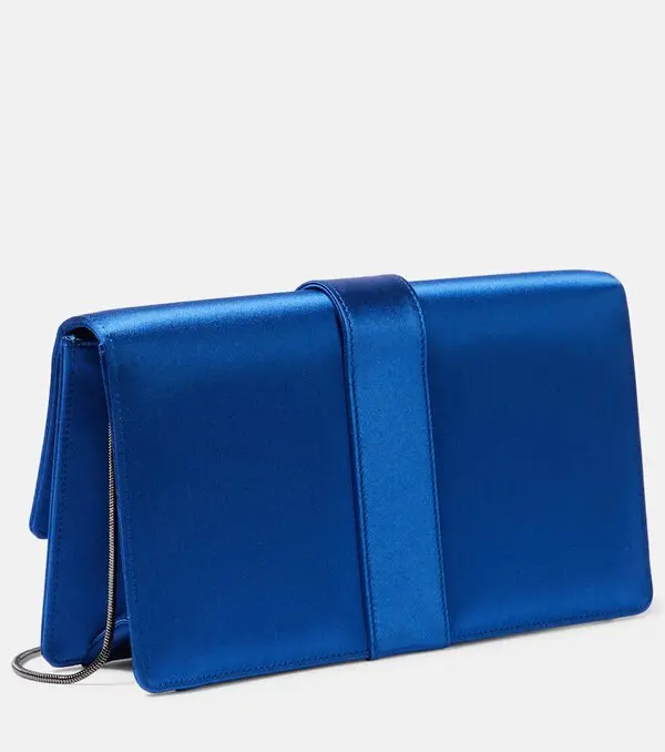 Manolo Blahnik Capri Embellished Clutch - Blue