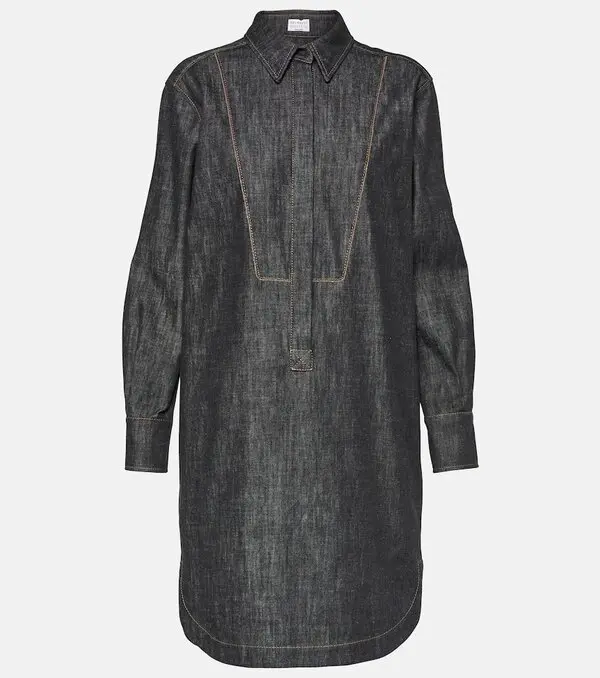 Brunello Cucinelli Denim Shirt Dress