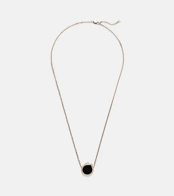 REPOSSI Antifer 18kt Rose Gold Pendant Necklace - Multicoloured