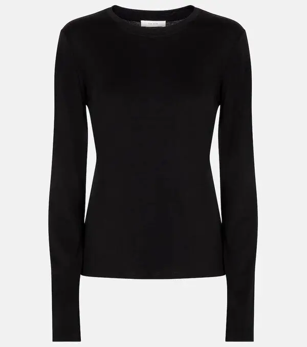 THE ROW Shermann Cotton Jersey Top