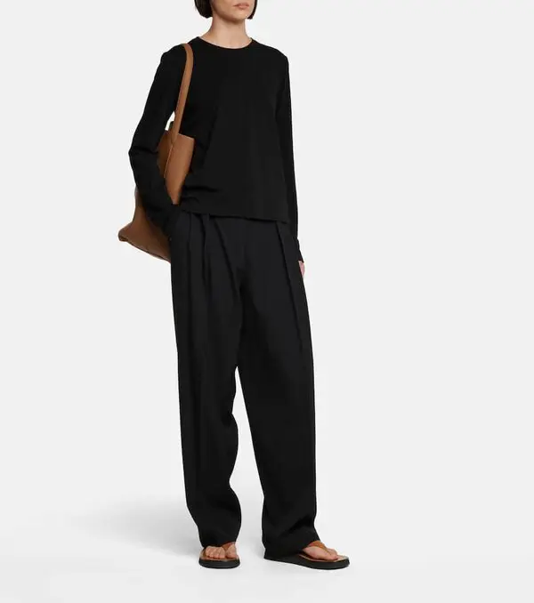 THE ROW Shermann Cotton Jersey Top