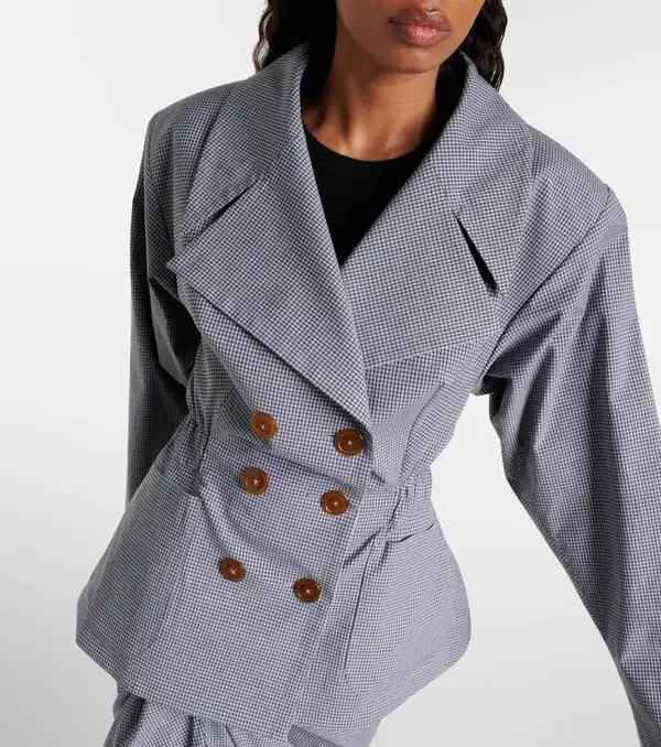 VIVIENNE WESTWOOD Gingham Cotton Jacket
