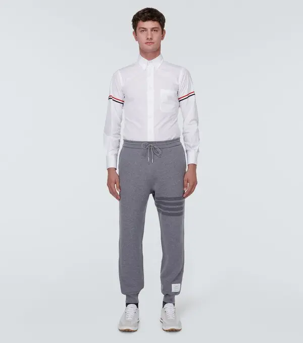 Thom Browne 4-bar Wool-blend Sweatpants