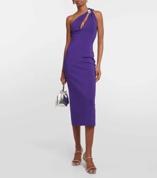 Galvan Skye Embellished Midi Dress