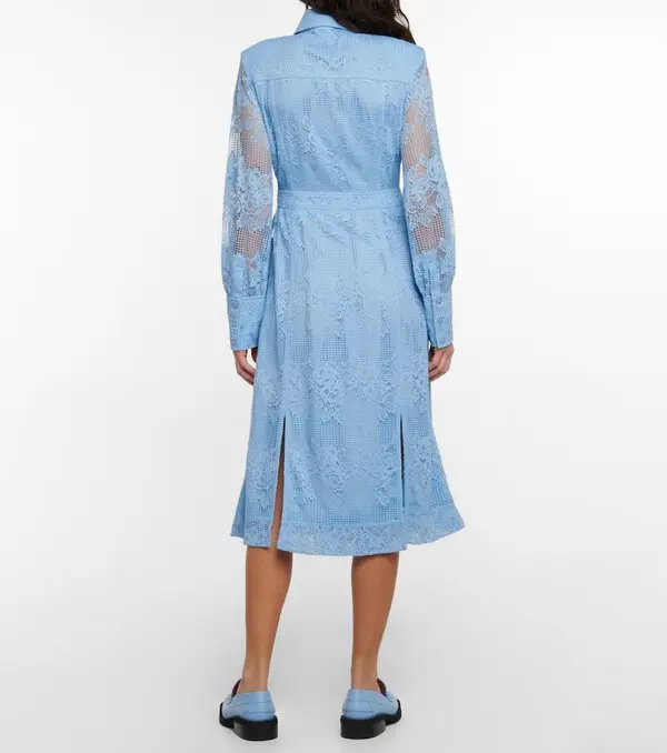 GANNI Lace Shirt Dress