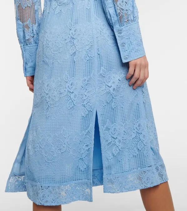 GANNI Lace Shirt Dress