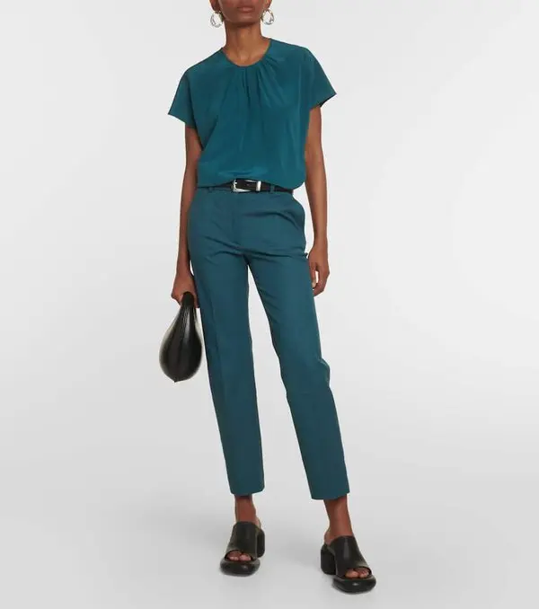 JOSEPH Soie Broca Silk Crepe Top