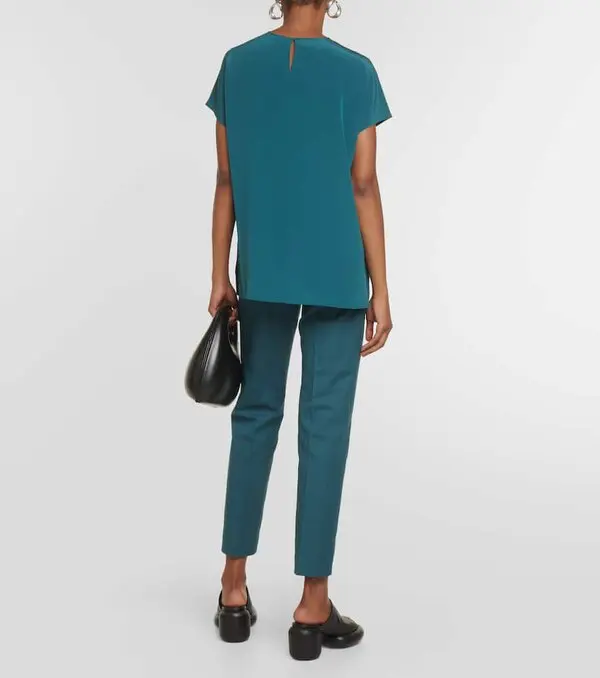 JOSEPH Soie Broca Silk Crepe Top