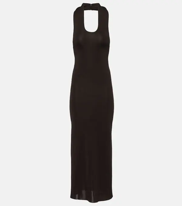 Khaite Coraline Maxi Dress - Brown