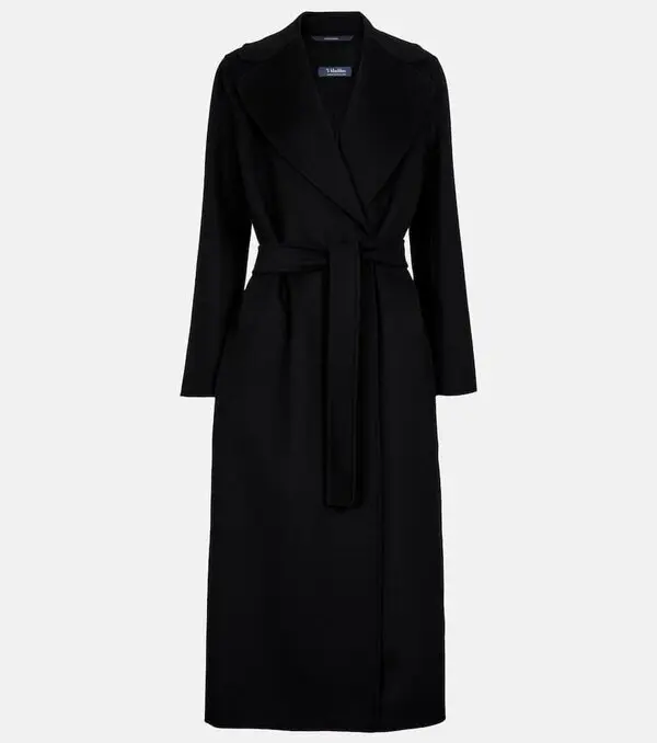 Max Mara Poldo Virgin Wool Coat - Black
