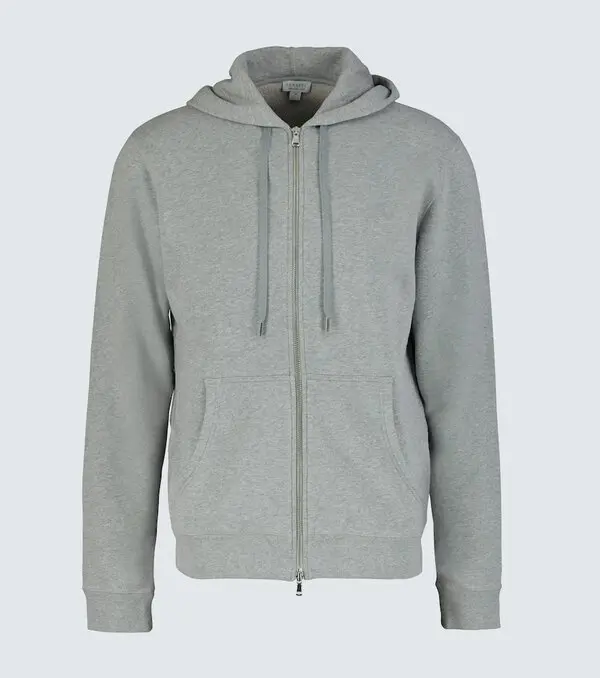 Sunspel Cotton-jersey Hooded Sweatshirt