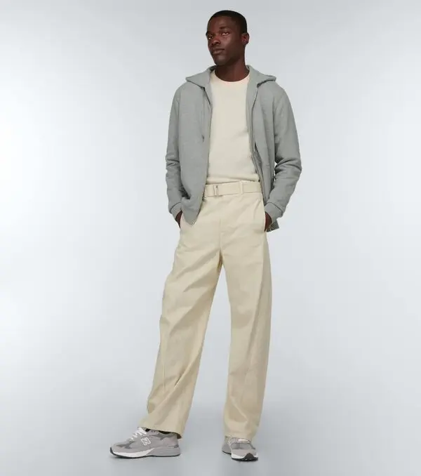 Sunspel Cotton-jersey Hooded Sweatshirt